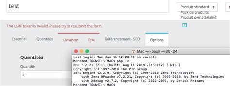 I Cant Modify Or Create A New Product The Csrf Token Is Invalid