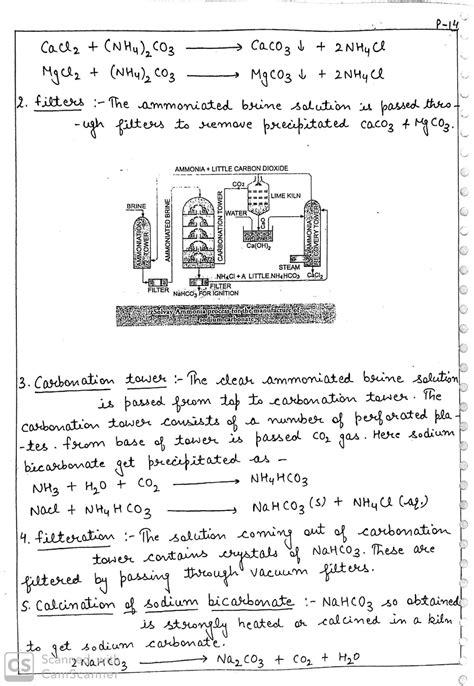 P Block Elements Handwritten Notes For 11th Chemistry