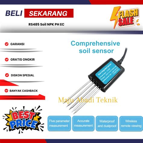 Jual RS485 Soil NPK PH EC Temp Humidity Sensor Tester 7 In 1 Soil Shopee Indonesia