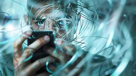 Premium Photo Phone In A Persons Hand In Symbols Signs And Ciphers Data Leakage