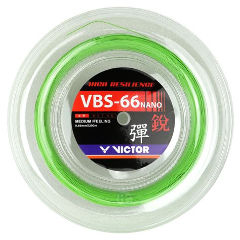 Victor Vbs 66 Nano Badminton String Reel Green Racquetguysca