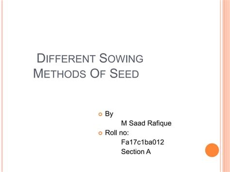 Methods Of Sowingpptx