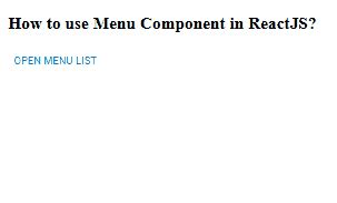 How To Create Menu Item Component In ReactJS GeeksforGeeks