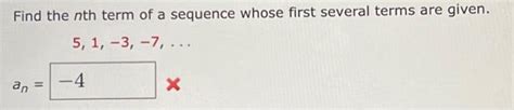 Solved Find The Nth Term Of A Sequence Whose First Severa