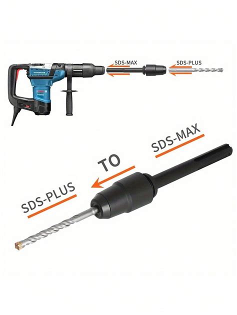 1pc Sds Max To Sds Plus Adapter 40cr Steel Sds Plus Drill Chuck Conversion Tool For Sds Max