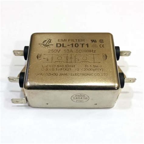 emi filter dl 10t1 250v 10a 50 60hz noise filter f07 star international