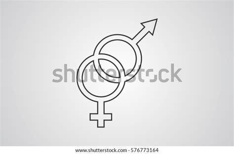 Male Female Sex Symbol Stock Vector Royalty Free 576773164 Shutterstock
