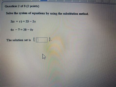 Solved Determine If The Ordered Pair Is A Solution To The Chegg Com