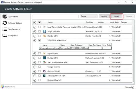 SCCM Remote Software Center Right Click Tools