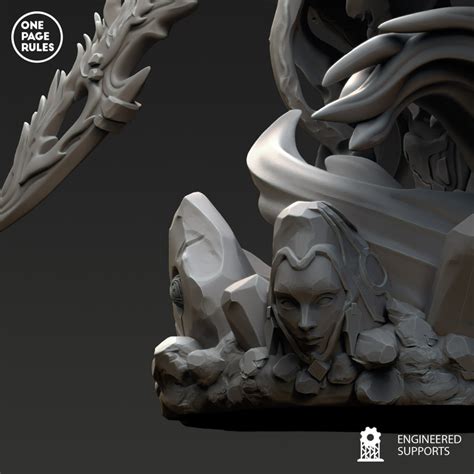 3d Printable Elemental Avatar High Elf Fleets By One Page Rules