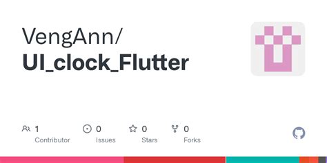 GitHub VengAnn UI Clock Flutter