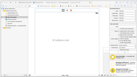 IOS UI Tab Bar Tabbed Application Tutlane