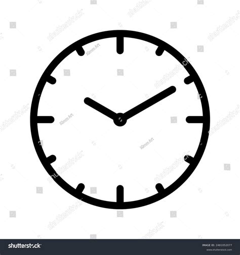 Simple Clock Vector Icon Clock Icon Stock Vector Royalty Free 2481052077 Shutterstock