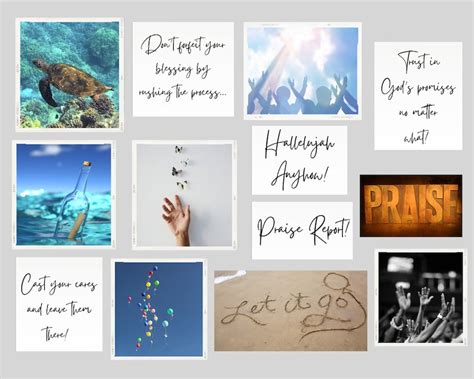 Printable Vision Board Quotes Christian Bible Verse Vision Board