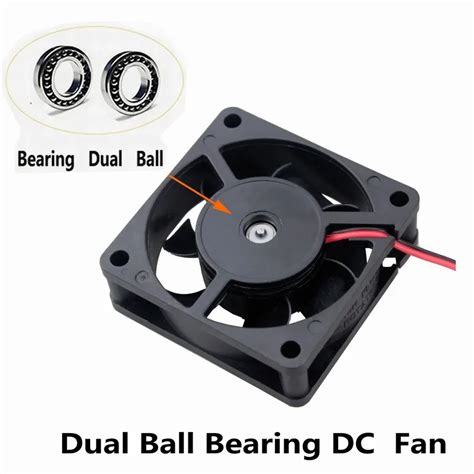 신상 Gdstime 듀얼 볼 모터 냉각 팬 6020 브러시리스 장비 케이스 Cpu 칩 쿨러 티몬