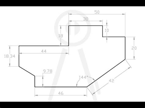 LINE COMMAND Part 1 2D PRACTICE DESIGN AutoCAD YouTube