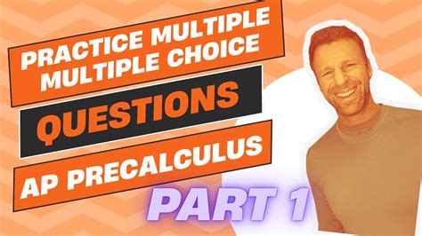 Ap Precalculus Practice Multiple Choice Questions Part 1 Youtube