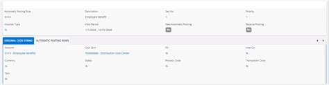 Gl Automatic Posting Rules Code Part Value After Posting Ifs Community