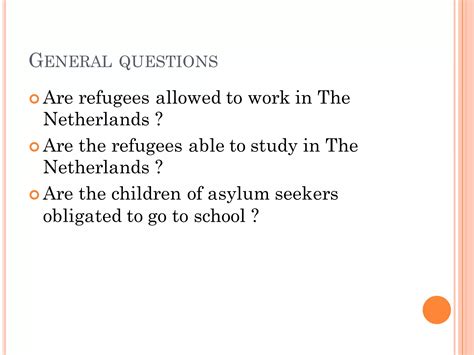 Asylum Procedure In The Netherlands Ppt