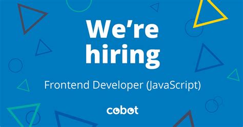 we re hiring frontend javascript developer cobot