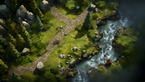 Top Down Fantasy Map Stock Illustratie Illustration Of Groen 292806891 Top Down Fantasy Map Stock Illustratie Illustration Of Groen 292806891