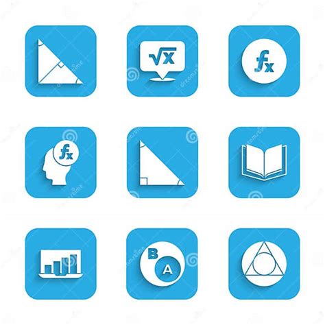 Set Triangle Math Subsets Math Is Subset Of B Open Book Laptop With Graph Chart Function