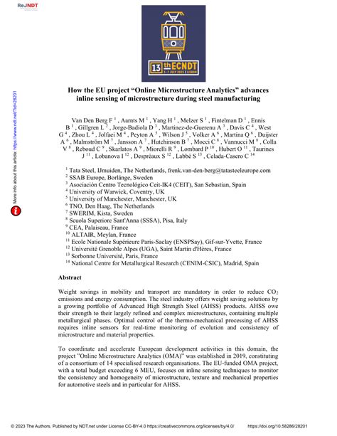 Pdf How The Eu Project Online Microstructure Analytics” Advances