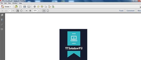 IT Support Solution How To Disable Print Option In PDF File ITSolution U
