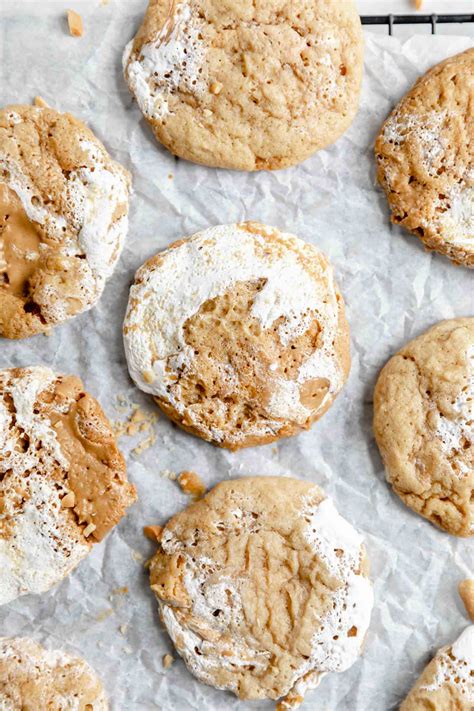 Fluffernutter Cookies Aka Peanut Butter Marshmallow Cookies Fluffernutter Cookies Aka Peanut Butter Marshmallow Cookies