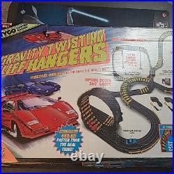 Car Track Set 1996 Tyco Gravity Twisting Cliff Hangers Slot Car Track