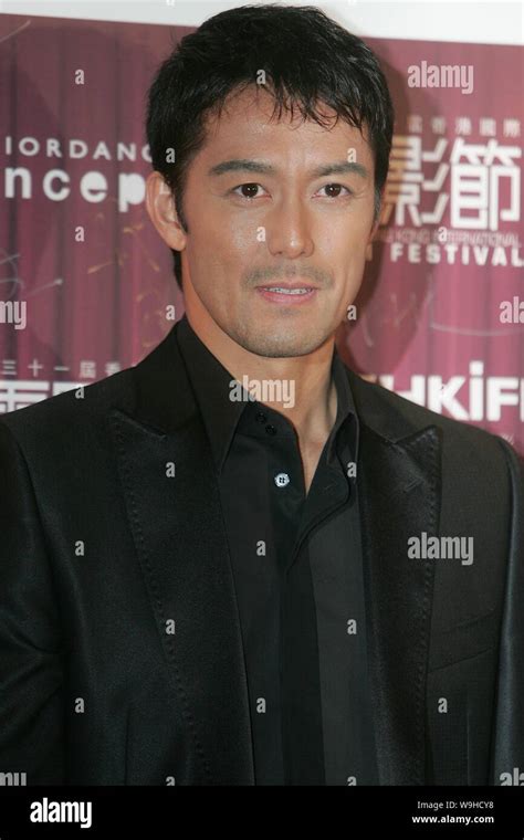Japanese Actor Hiroshi Abe Arrives For The Premiere Of His Latest Movie At Hong Kong