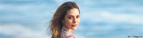 Cute Elizabeth Olsen Beach Photoshoot K Wallpaper Download