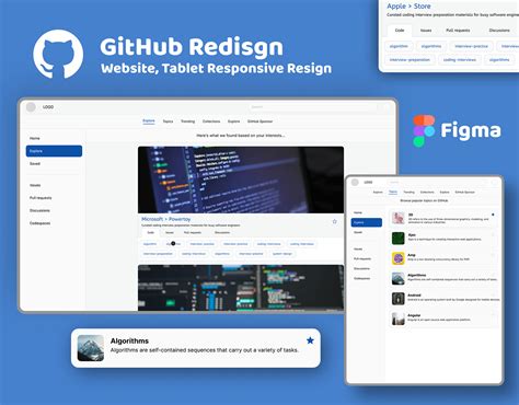 Github Website Redesign Desktop Tablet Behance