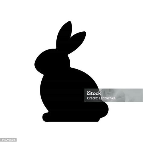 부활절 토끼 검은 측면 실루엣 토끼 측면보기 축제 장식을위한 스텐실 장식 예술 간단한 벡터 디자인 요소 검색에 대한 스톡 벡터 아트 및 기타 이미지 Istock