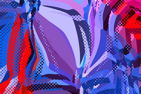 추상적인 현대 배경입니다 창조적 인 다채로운 형태와 모양 기하학적 패턴입니다 빨간색 파란색과 보라색 밝은 그래픽 텍스처 0명에