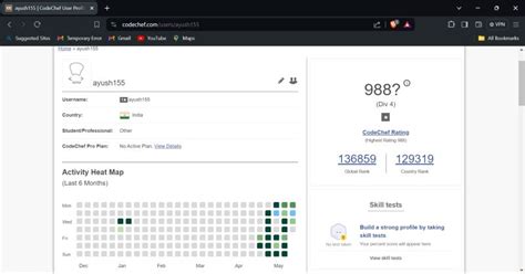 Ayush Verma On Linkedin Codechef Codingjourney