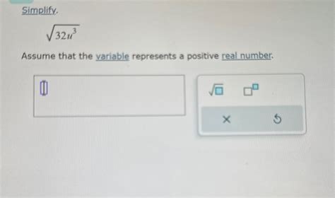 Solved Simplify U Assume That The Variable Represents A Chegg