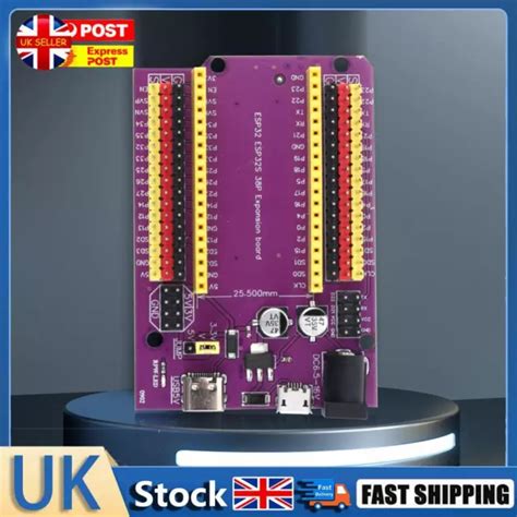Esp32 Module Nodemcu 32s Lua Type Cmicro Gpio Expansion Board Uk £589 Picclick Uk