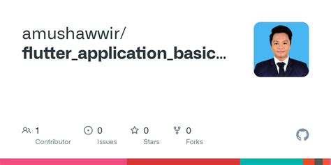 GitHub Amushawwir Flutter Application Basic Tugas
