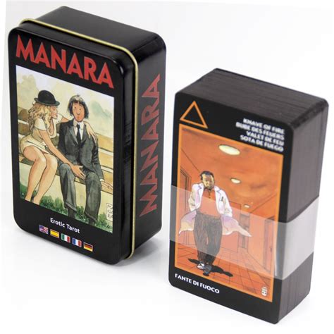 Manara Erotic Tarot Deck Tarot Card With Paper Manual In A Tin Box