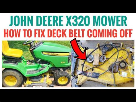 John Deere D105 Auto Deck Belt Diagram And Repair Guide