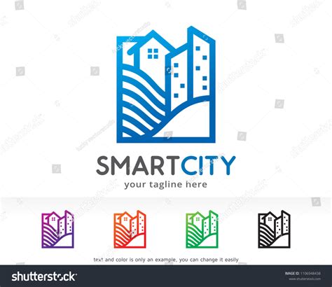 Smart City Logo Symbol Template Design Stock Vector Royalty Free