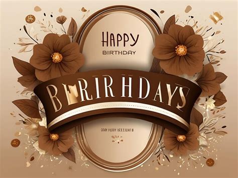 Brown Birthday Banner Free Vectors And Psds To Download