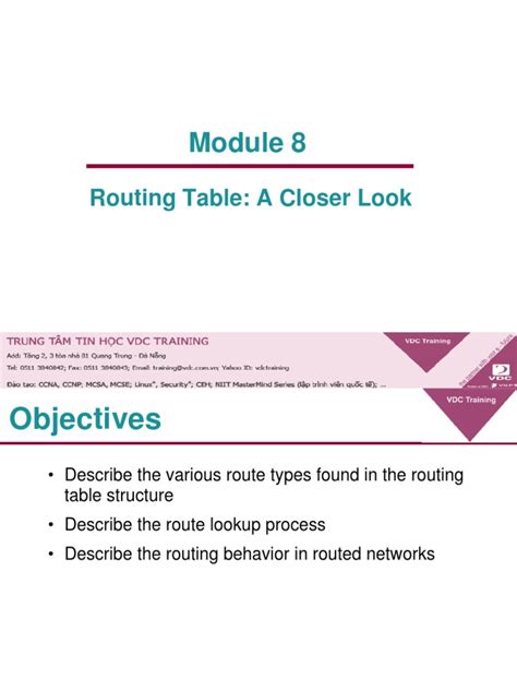 Pdf Module 2 8 The Routing Table A Closer Look Dokumen Tips