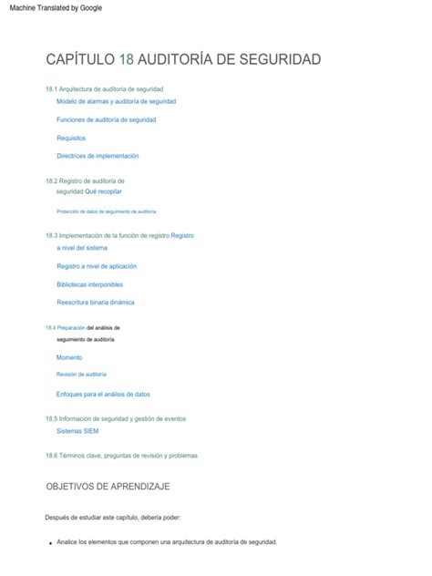 Computer Security Security Auditing Architecture Español Pdf Usuario Informática Software