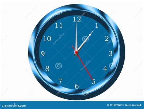 Wall Clock Template Sticker Jpeg Stock Illustration Illustration Of