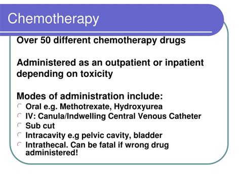 Ppt Chemotherapy A Comprehensive Overview Powerpoint Presentation