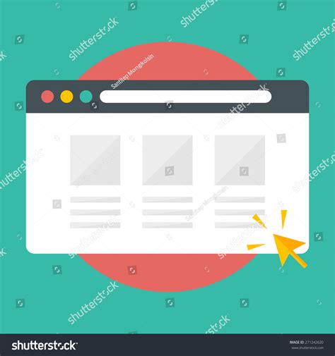 Web Browser Concept Stock Vector Illustration 271242620 Shutterstock