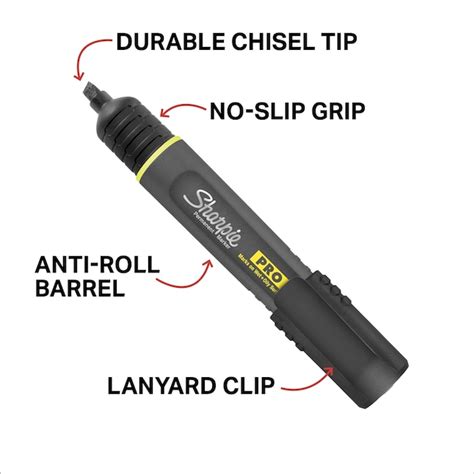 Sharpie Pro 2 Pack Chisel Tip Black Permanent Marker 2018330 At