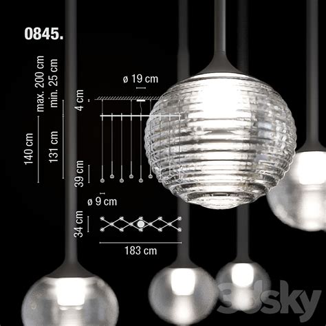 Vibia Algorithm 0845 Pendant Light 3d Model